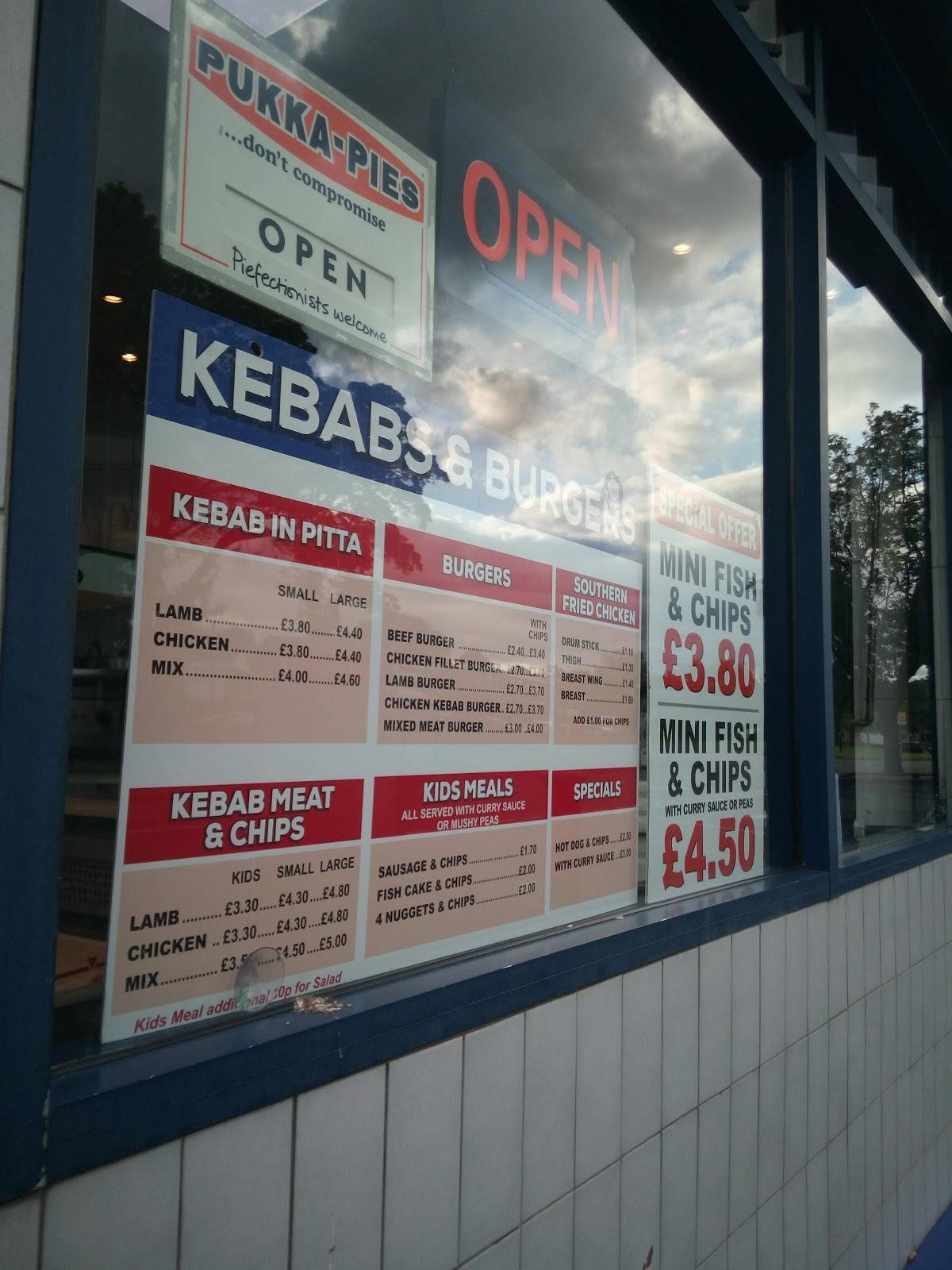 Menu at Moby Dick Fish and Chip Shop restaurant, Birmingham
