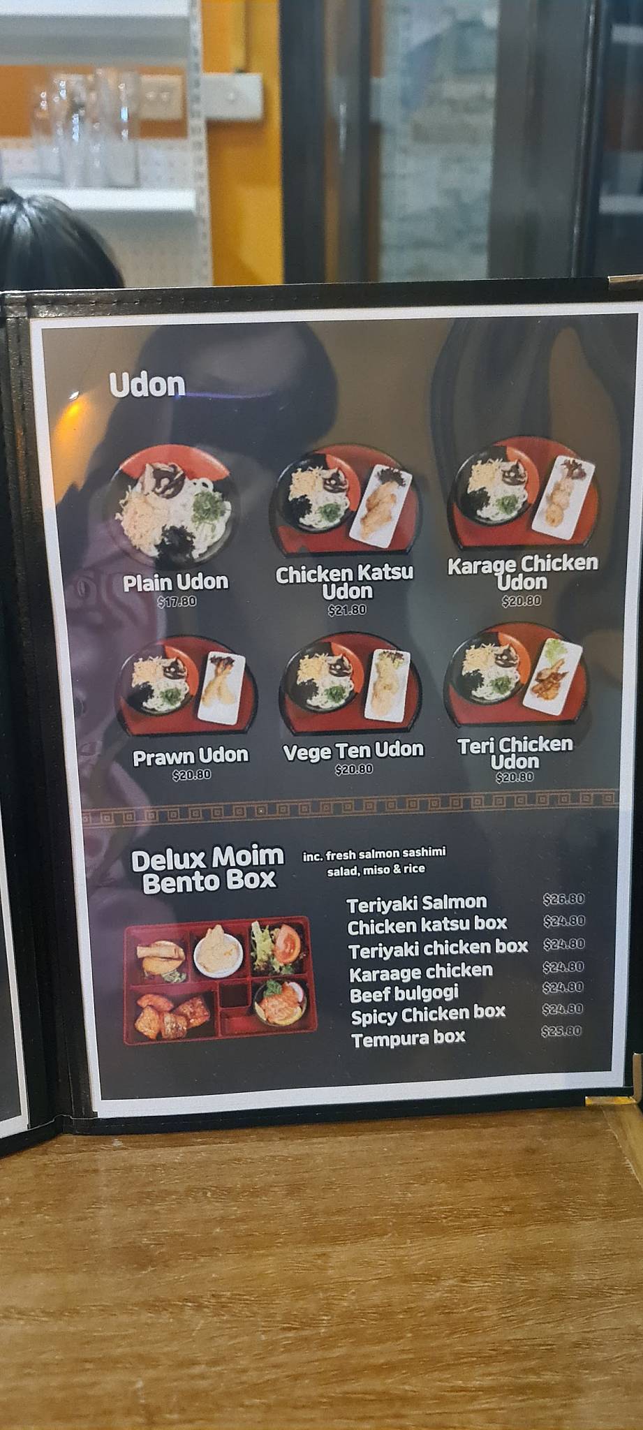 Menu at Moim Japanese Kitchen restaurant, Kirrawee