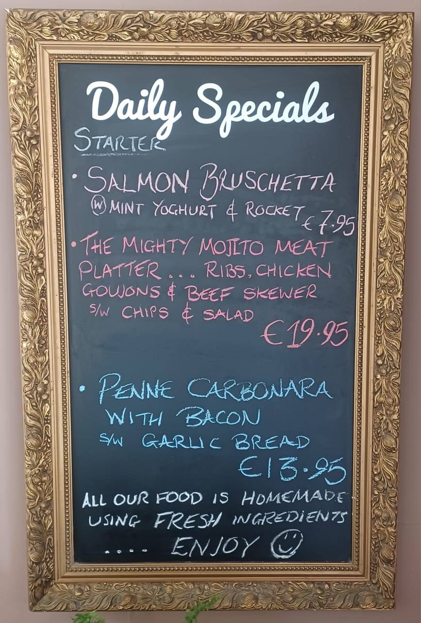 Menu at Mojito Bar & Grill, Pernera, 18 Aphrodite street Pernera Protaras