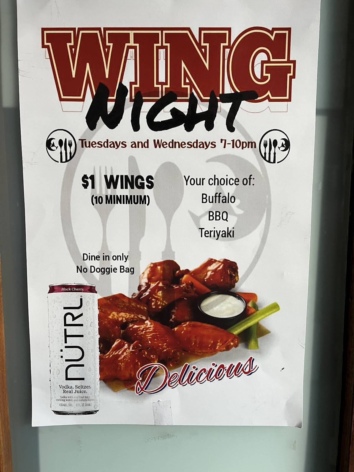 Menu at Moonlight Pub, New Hyde Park, 247-77 Jericho Turnpike