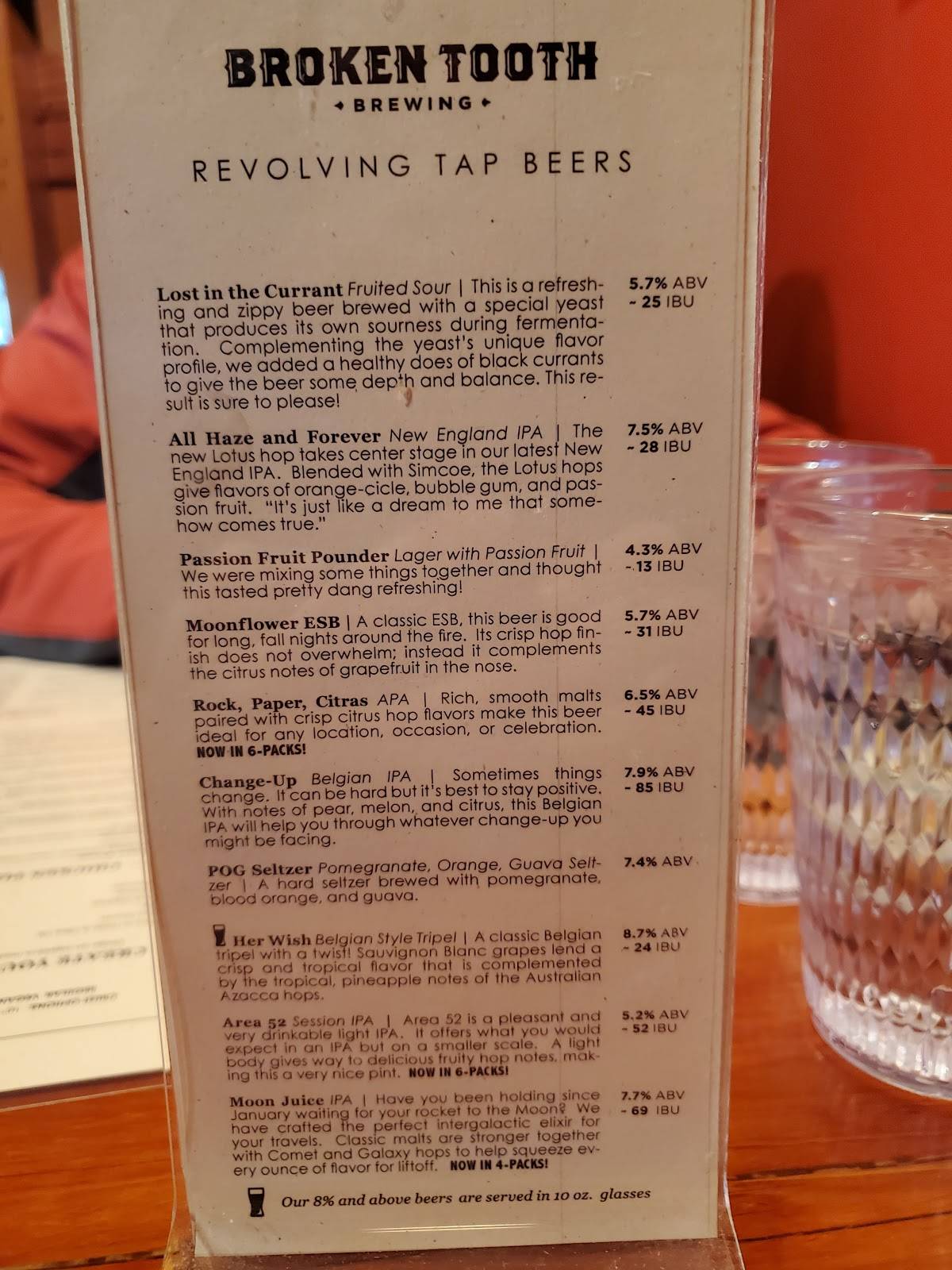 Menu at Moose's Tooth Pub & Pizzeria, Anchorage