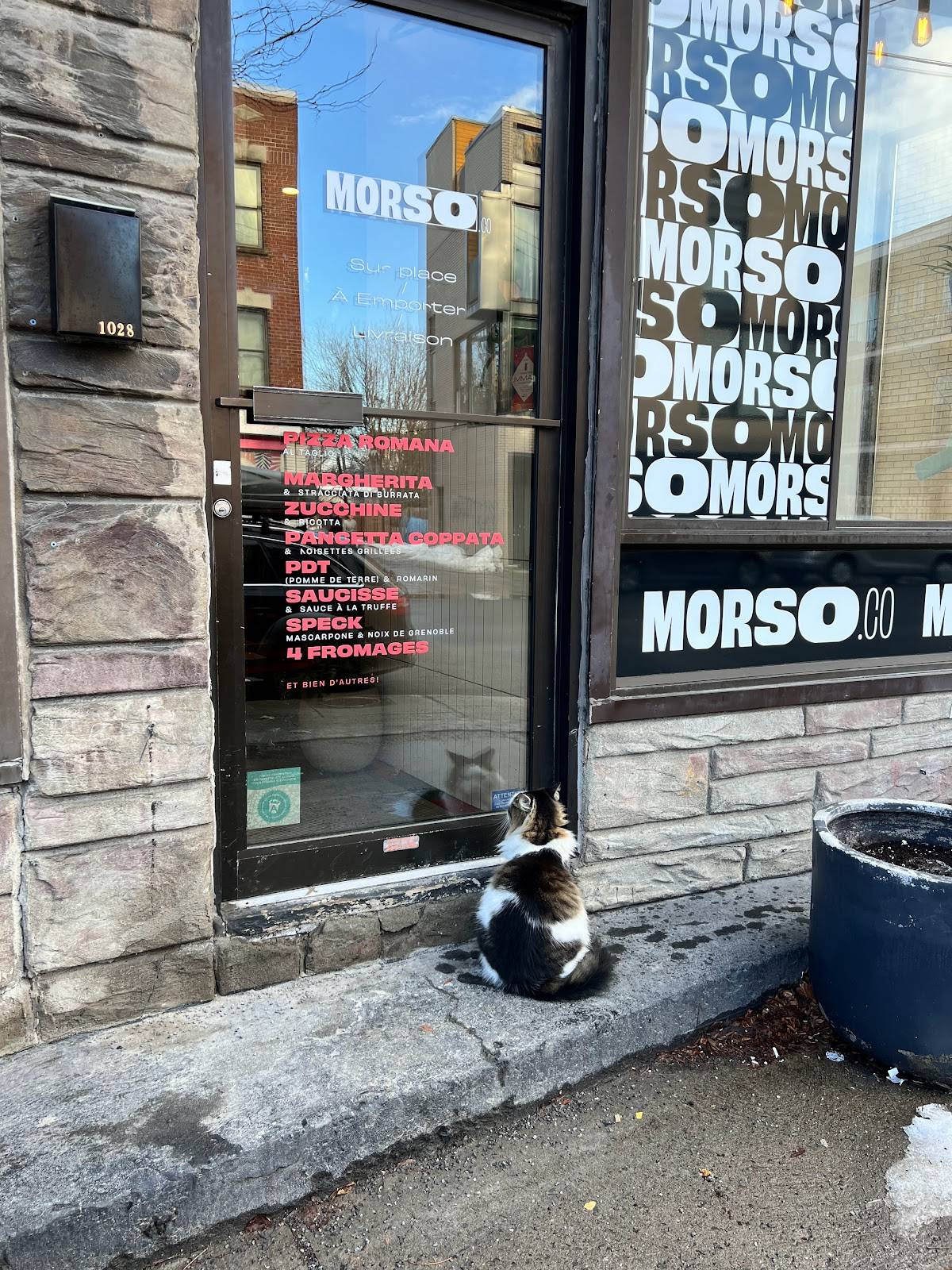 Menu au Morso Pizzeria (St-Zotique), Montréal, Rue Saint-Zotique Est