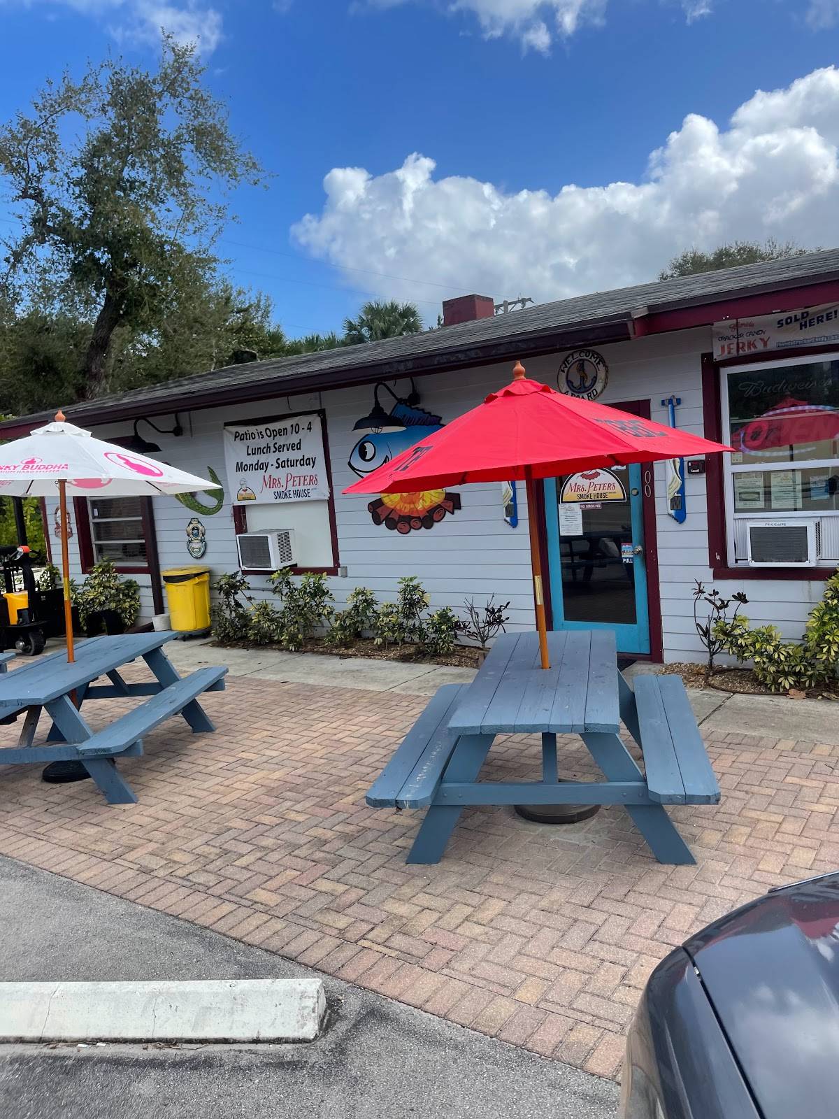 Menu at Mrs Peters Smokehouse restaurant, Jensen Beach