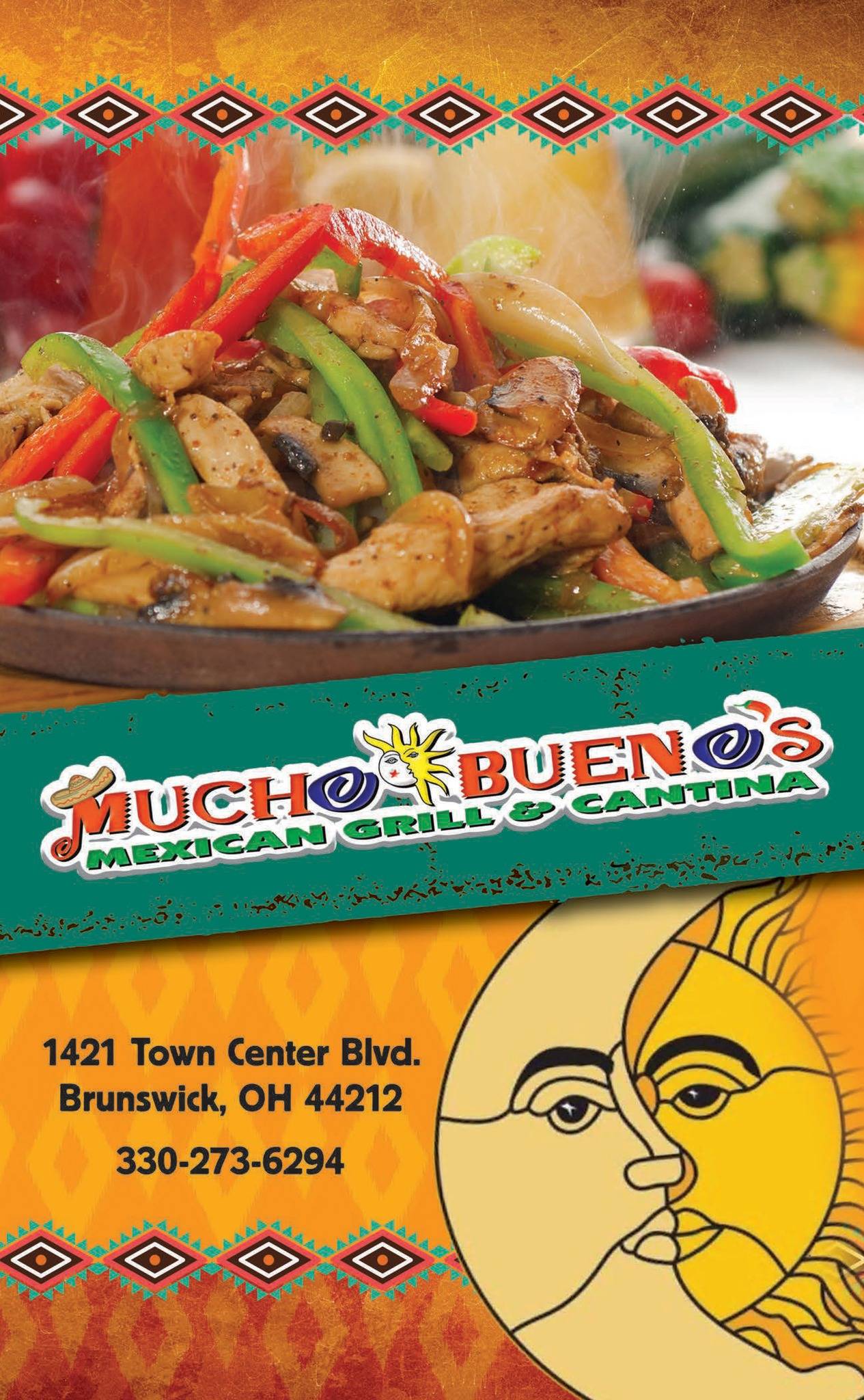 Menu at Mucho Buenos restaurant, Brunswick