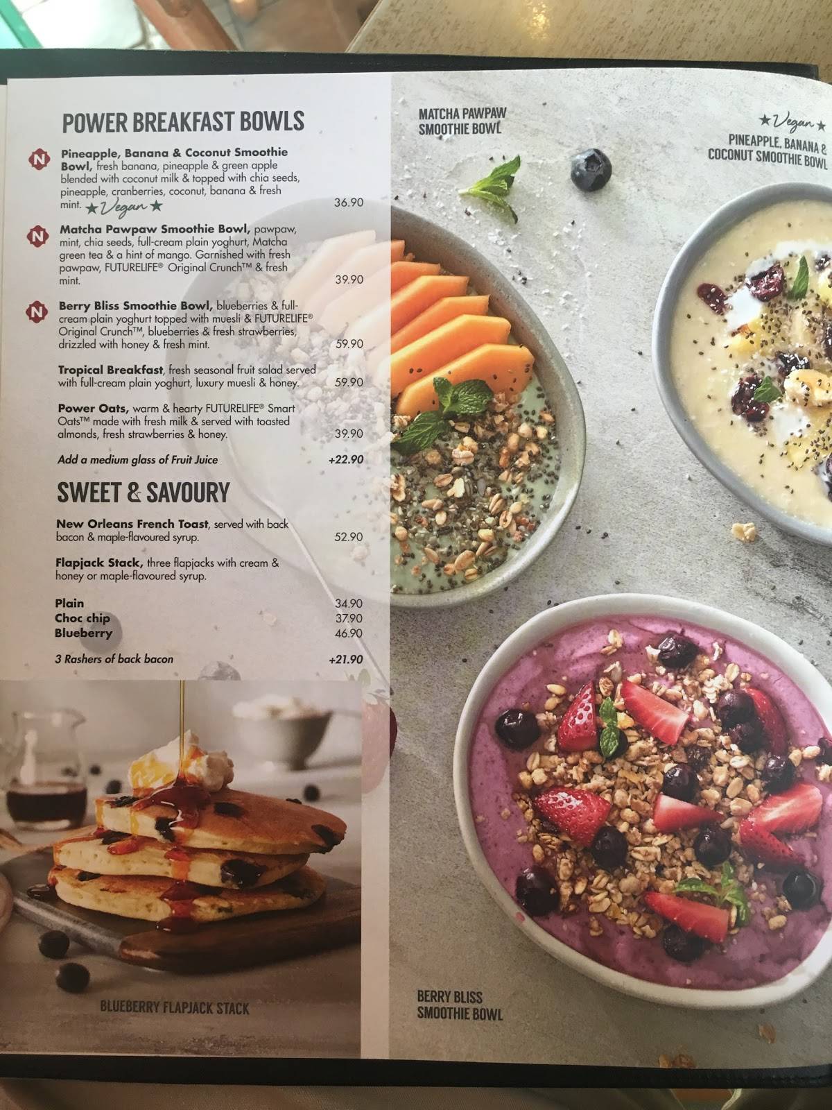 Menu at Mugg & Bean restaurant, Randburg, Boskruin Village