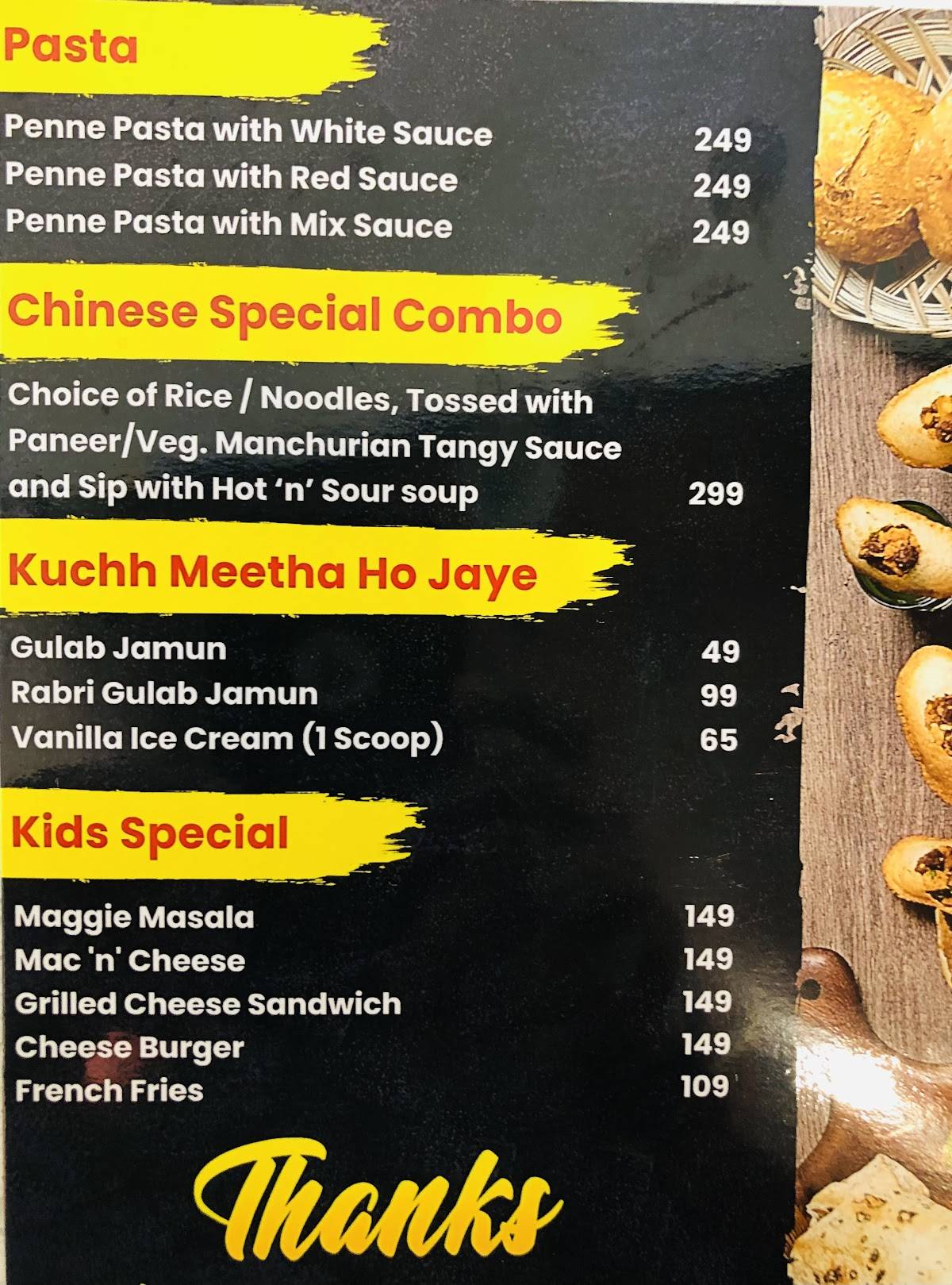 Menu at Mumbai Chai Paani, Ranchi