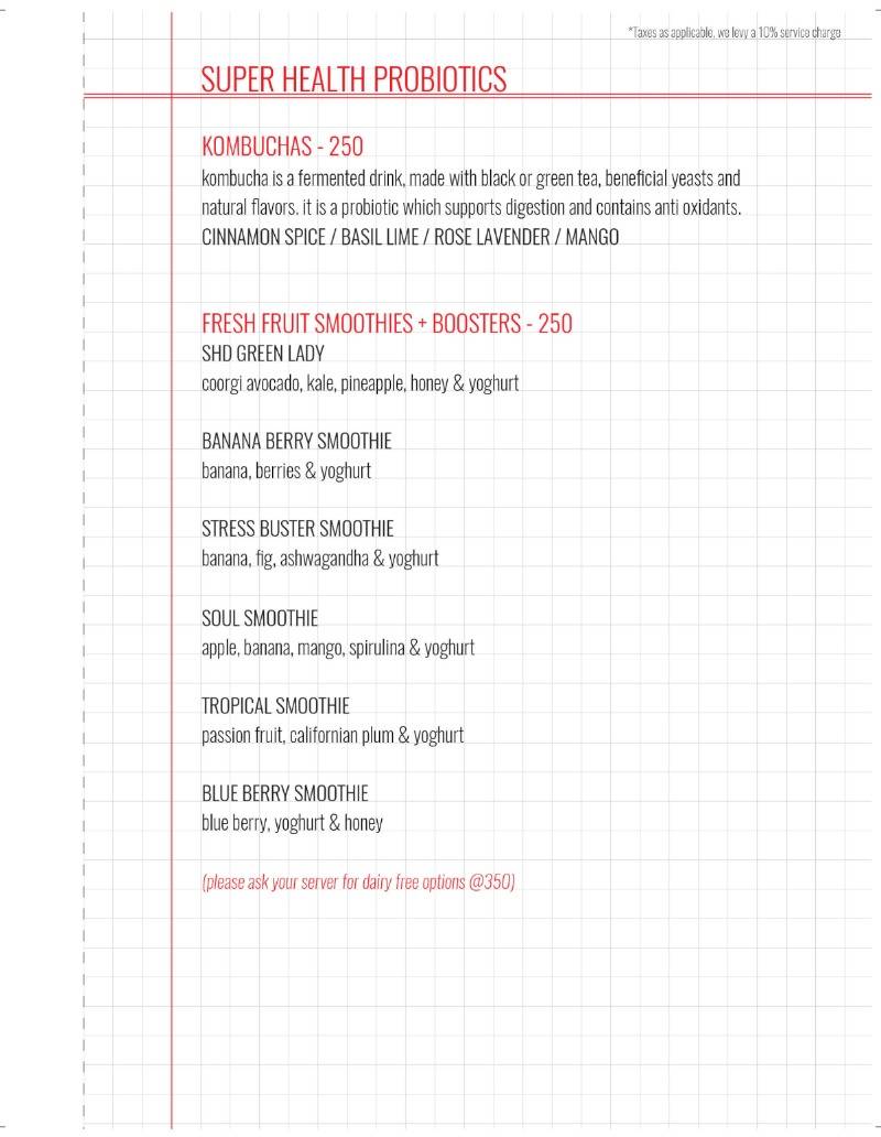 Menu at Smoke House Deli Nesco, Mumbai