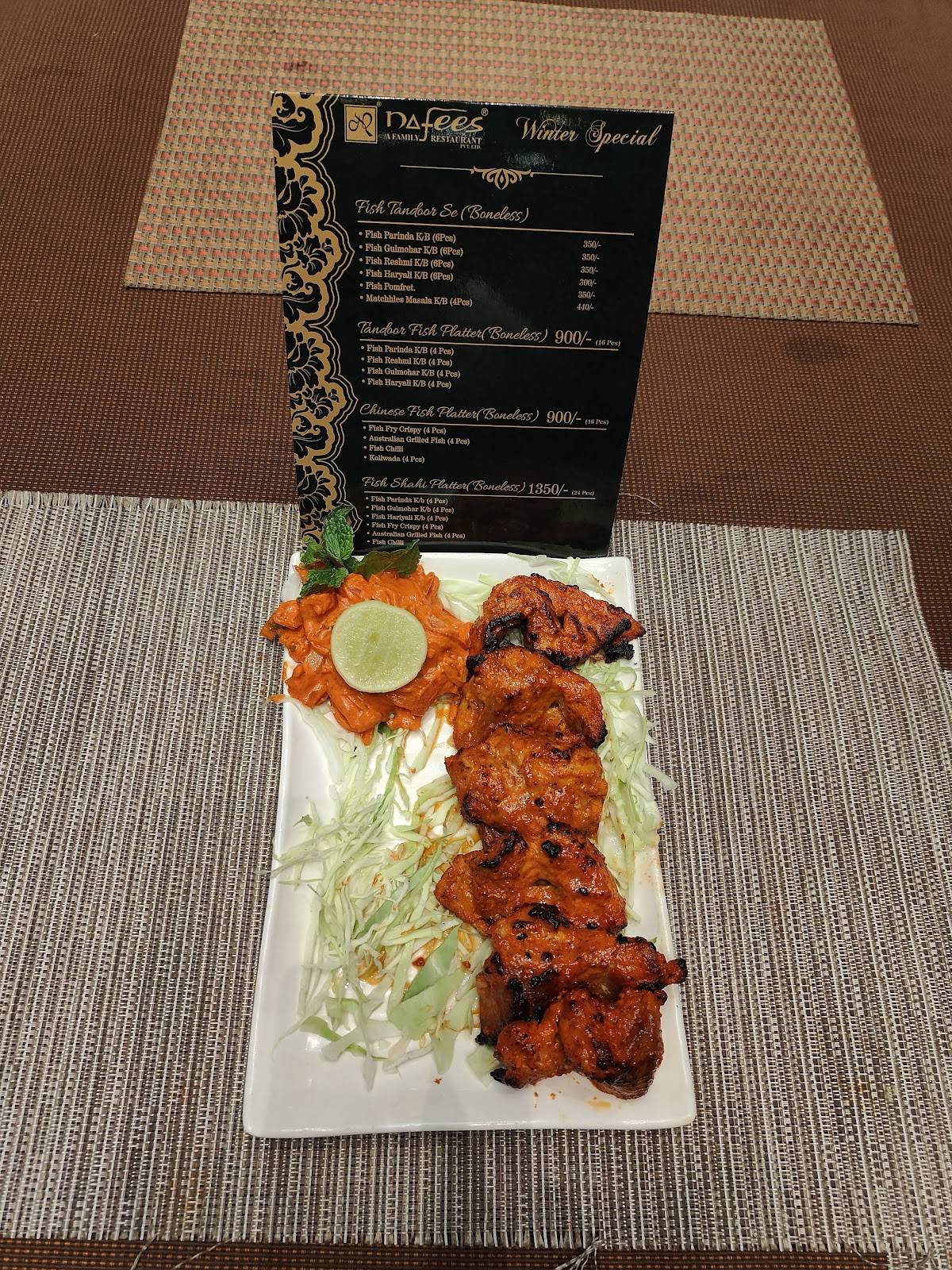 Menu at Nafees Restaurant, Tantiya Bheel Square, Indore, 15