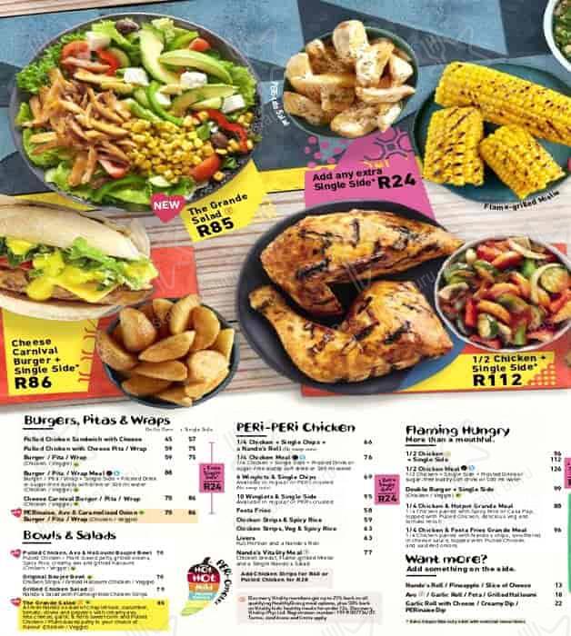 Carta de Nando's Metlife Mall, Sandton