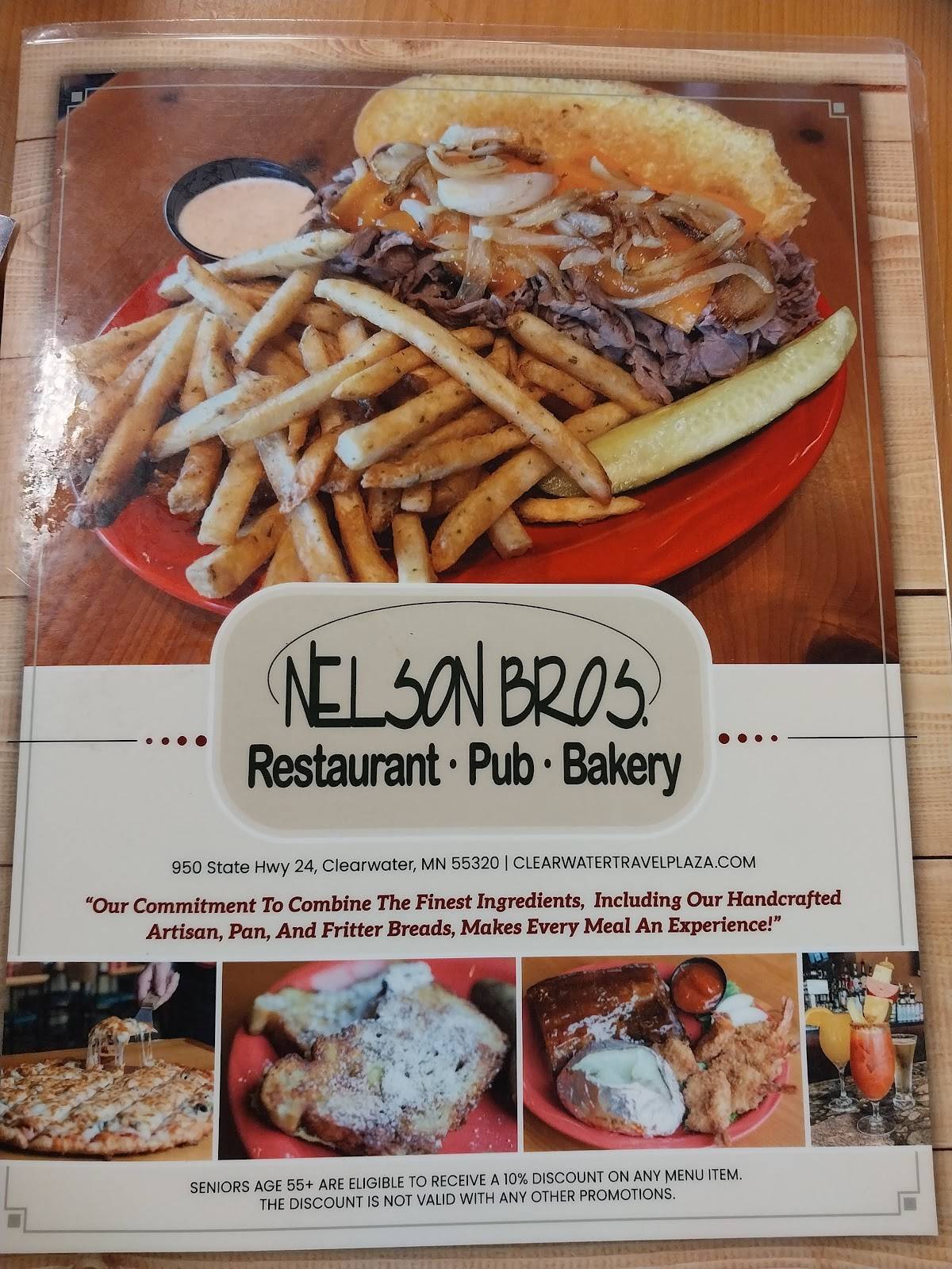 Menu at Nelson Bros. Restaurant & Bakery, Clearwater, 950 MN-24