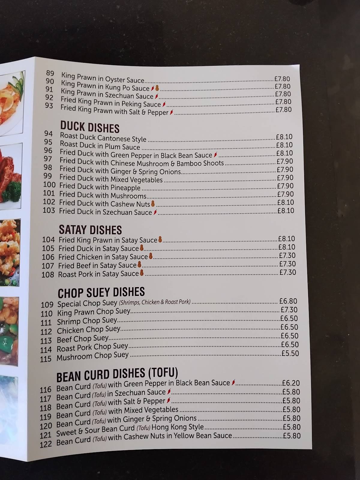 Menu at New Rays Chinese Take Away fast food, Shefford