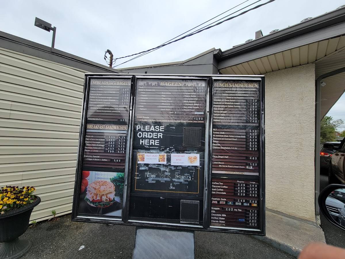 Menu at New York Bagelry restaurant, West Lawn, Penn Ave