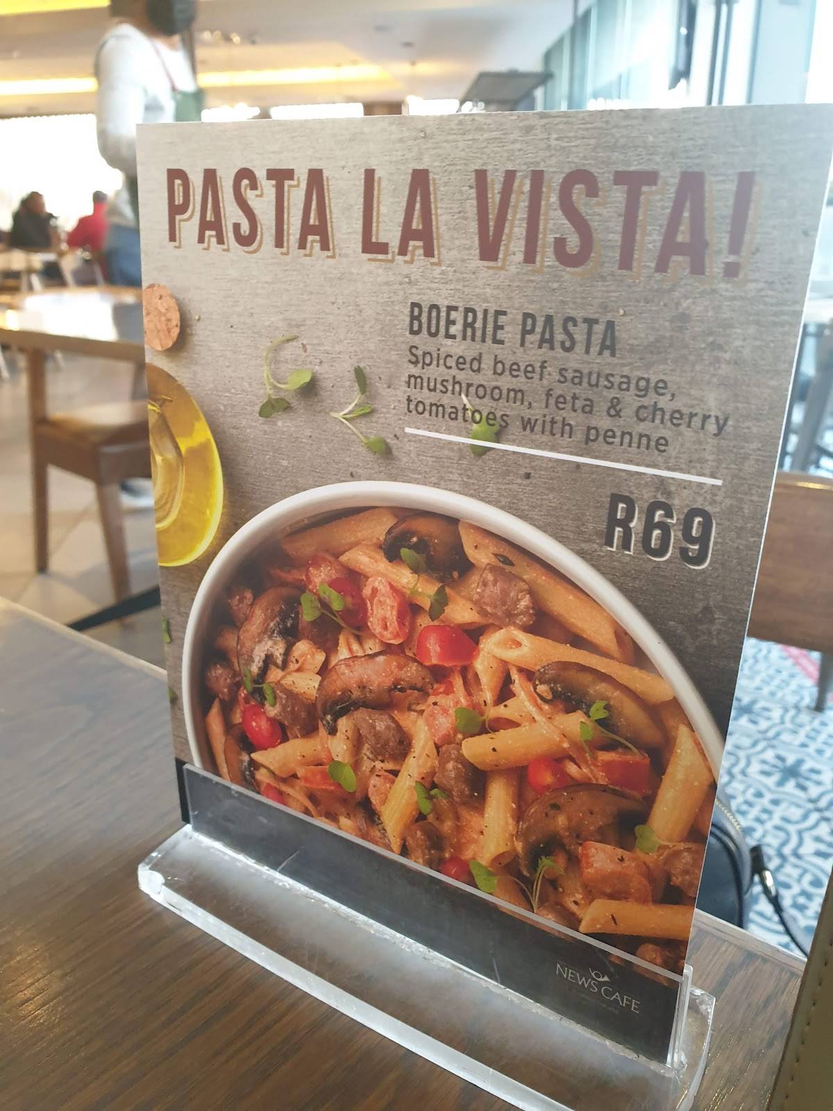Menu at News Cafe Mall @ 55 Monovani, Centurion, Shop 44