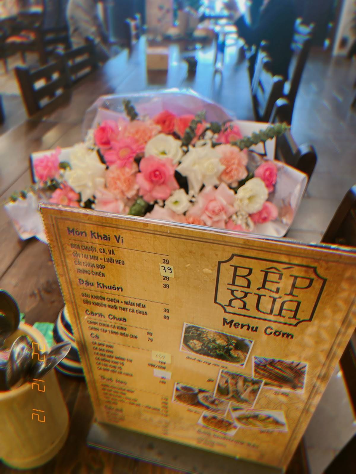 Menu at Nhà hàng bếp xưa restaurant, Đồng Hới