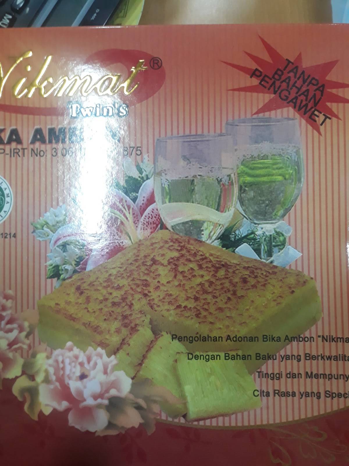 Menu at Nikmat Twin's Bika Ambon, Medan