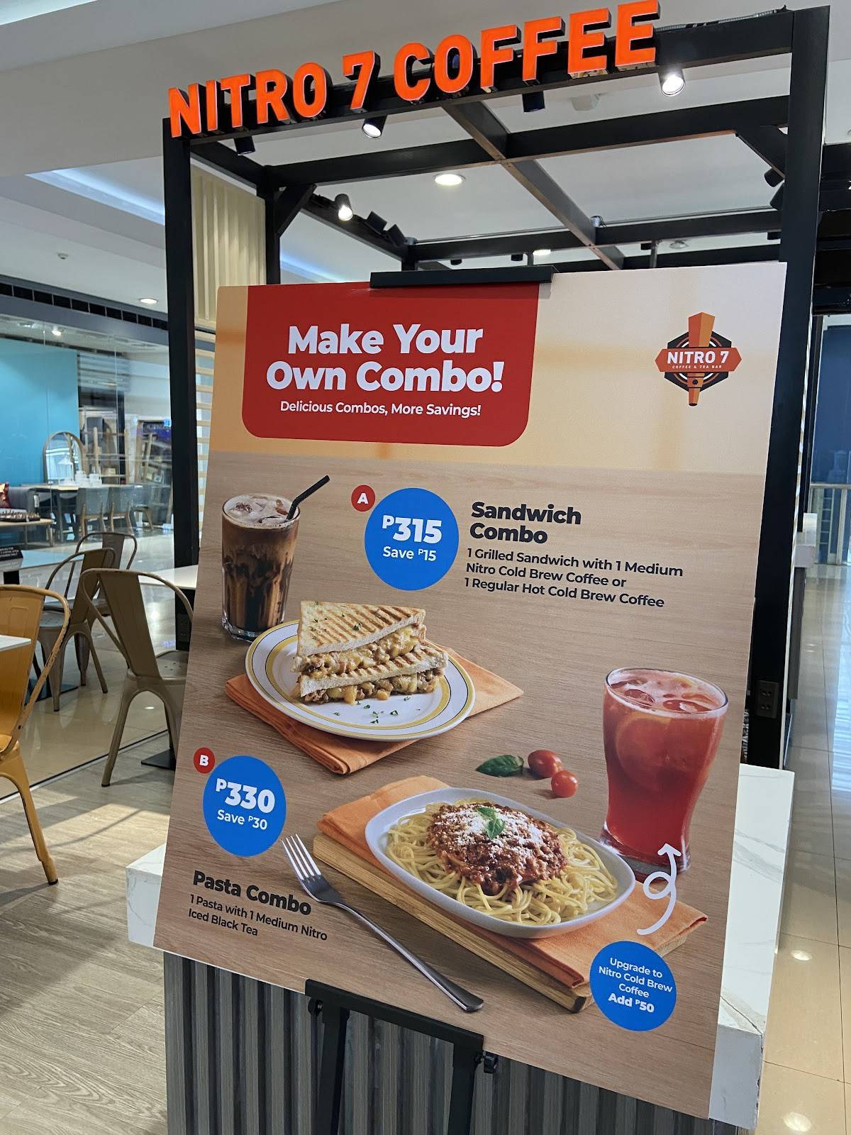 Menu at Nitro 7 Coffee & Tea Bar - SM Megamall, Mandaluyong, SM ...