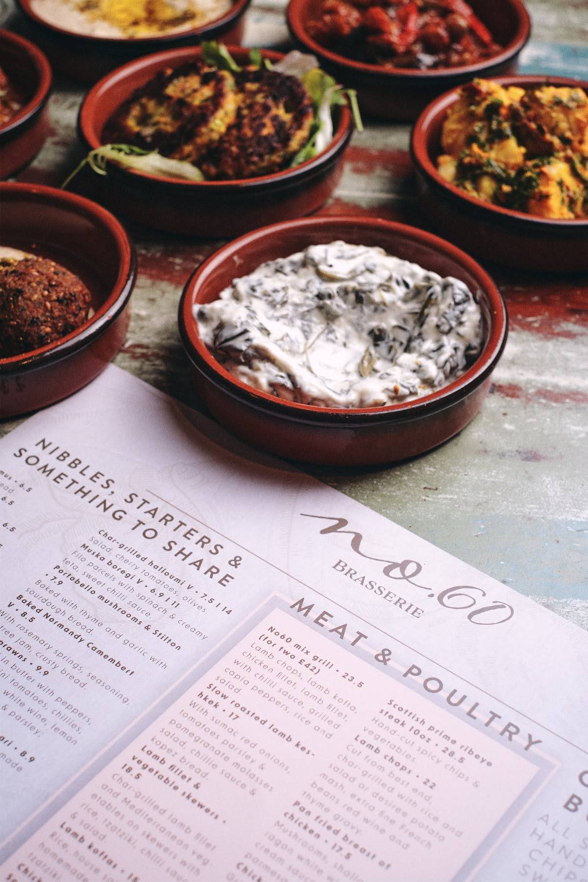 Menu at No 60 Brasserie cafe, London, 60 Newington Grn