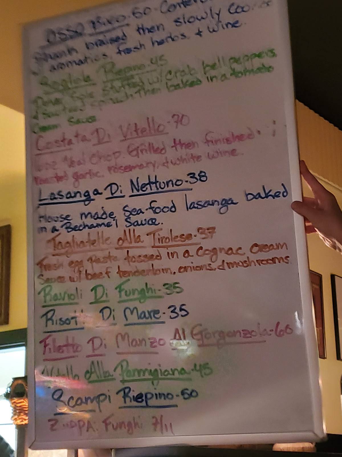 Menu at Nonna Luisa Ristorante restaurant, Anacortes
