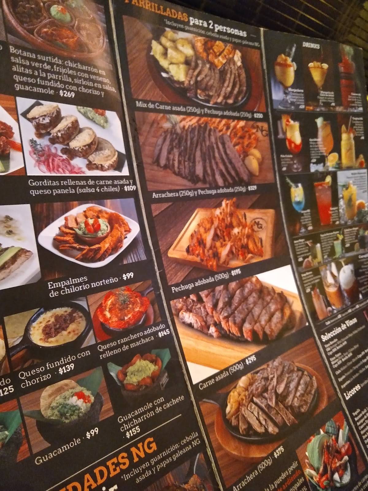 Carta del restaurante Noreste Grill, Monterrey, Av. Abraham Lincoln ...