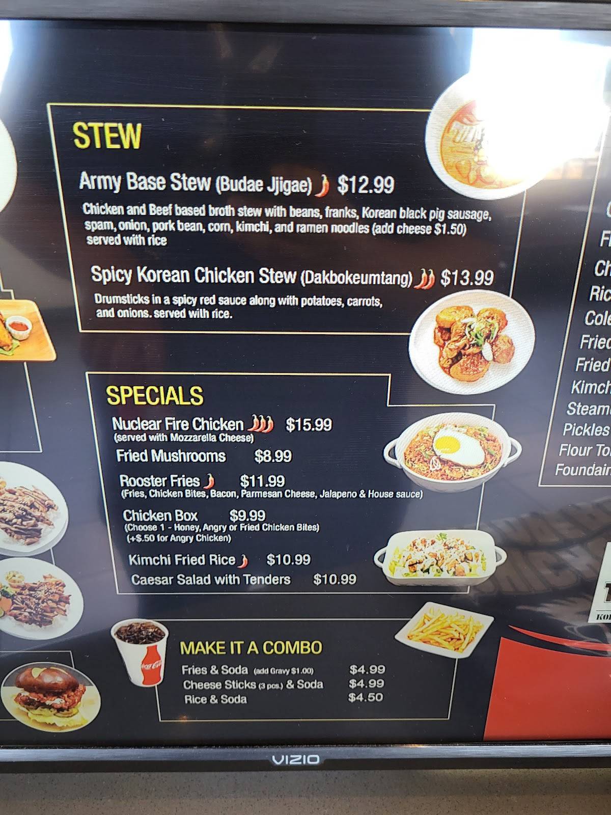 Menu at Chicken Troopers restaurant, Norwalk