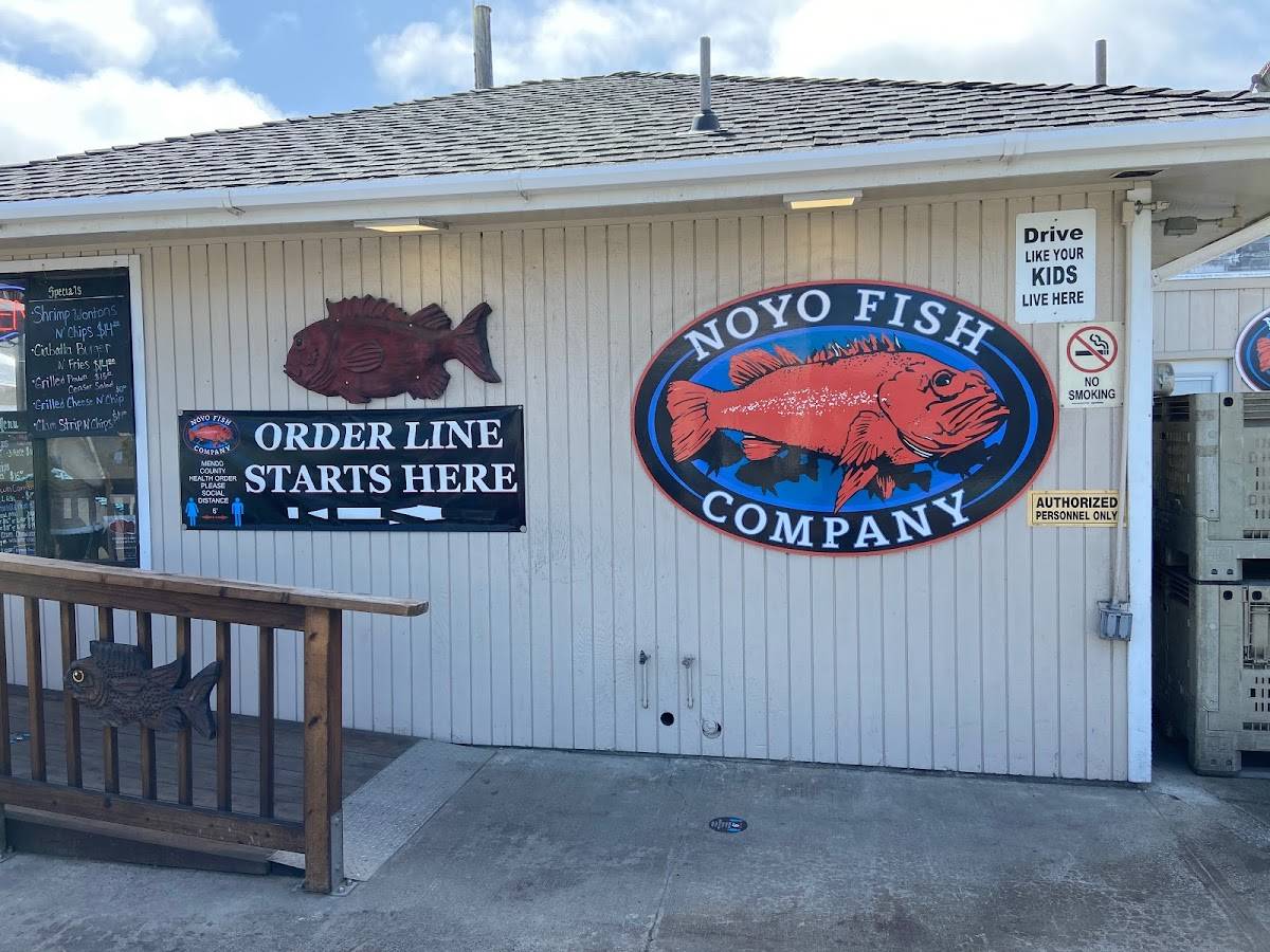 Menu at Noyo Fish Company restaurant, Fort Bragg