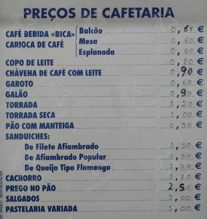 Menu em Café Snack Bar O Rosado, Sintra