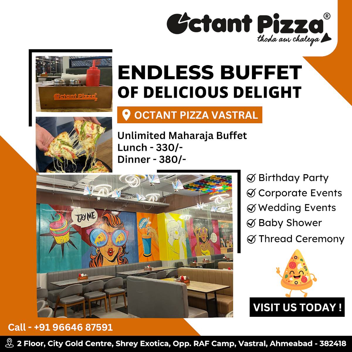 Menu at Octant Pizza Vastral Biggest Pizzeria in Ahmedabad Best ...