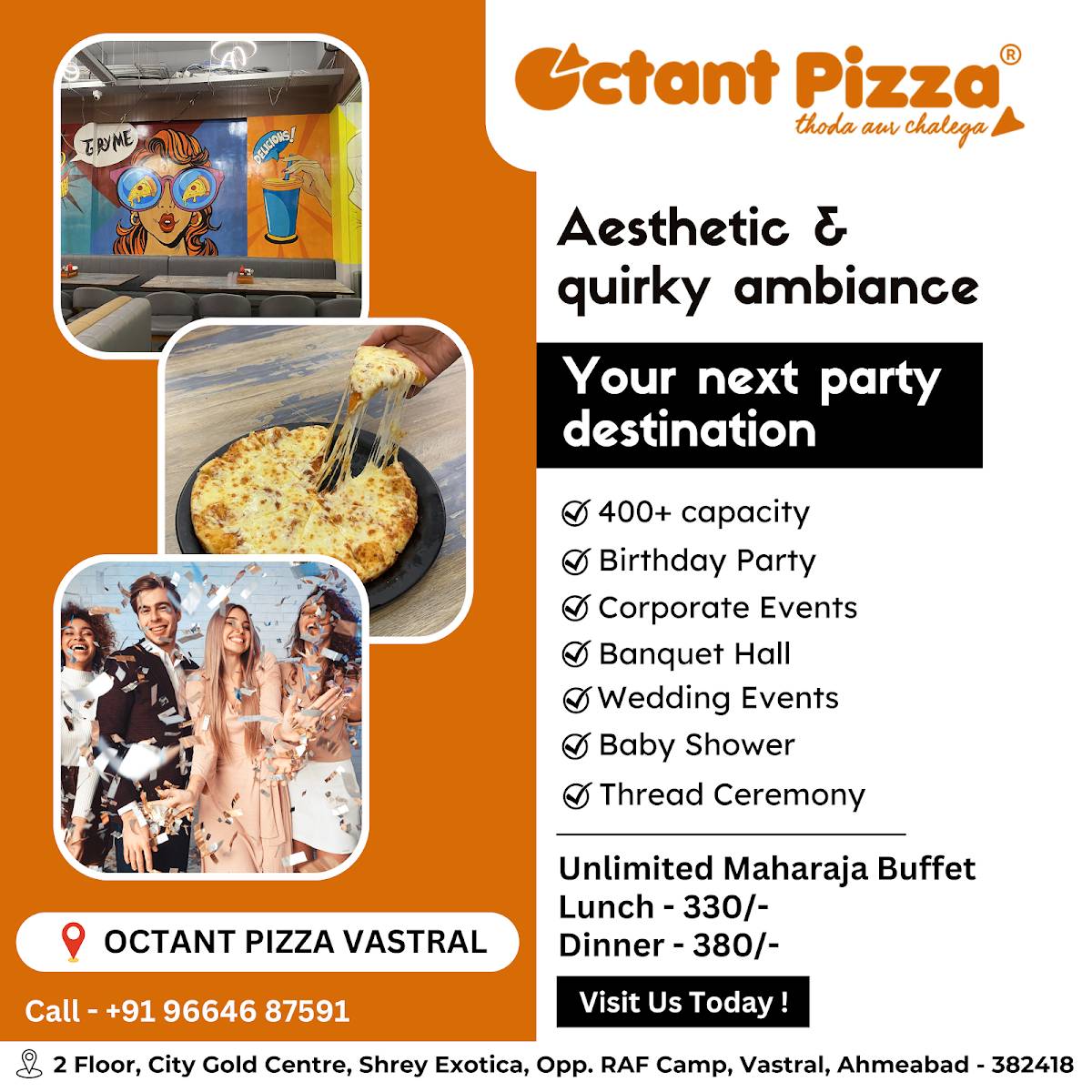 Menu at Octant Pizza Vastral Biggest Pizzeria in Ahmedabad Best ...