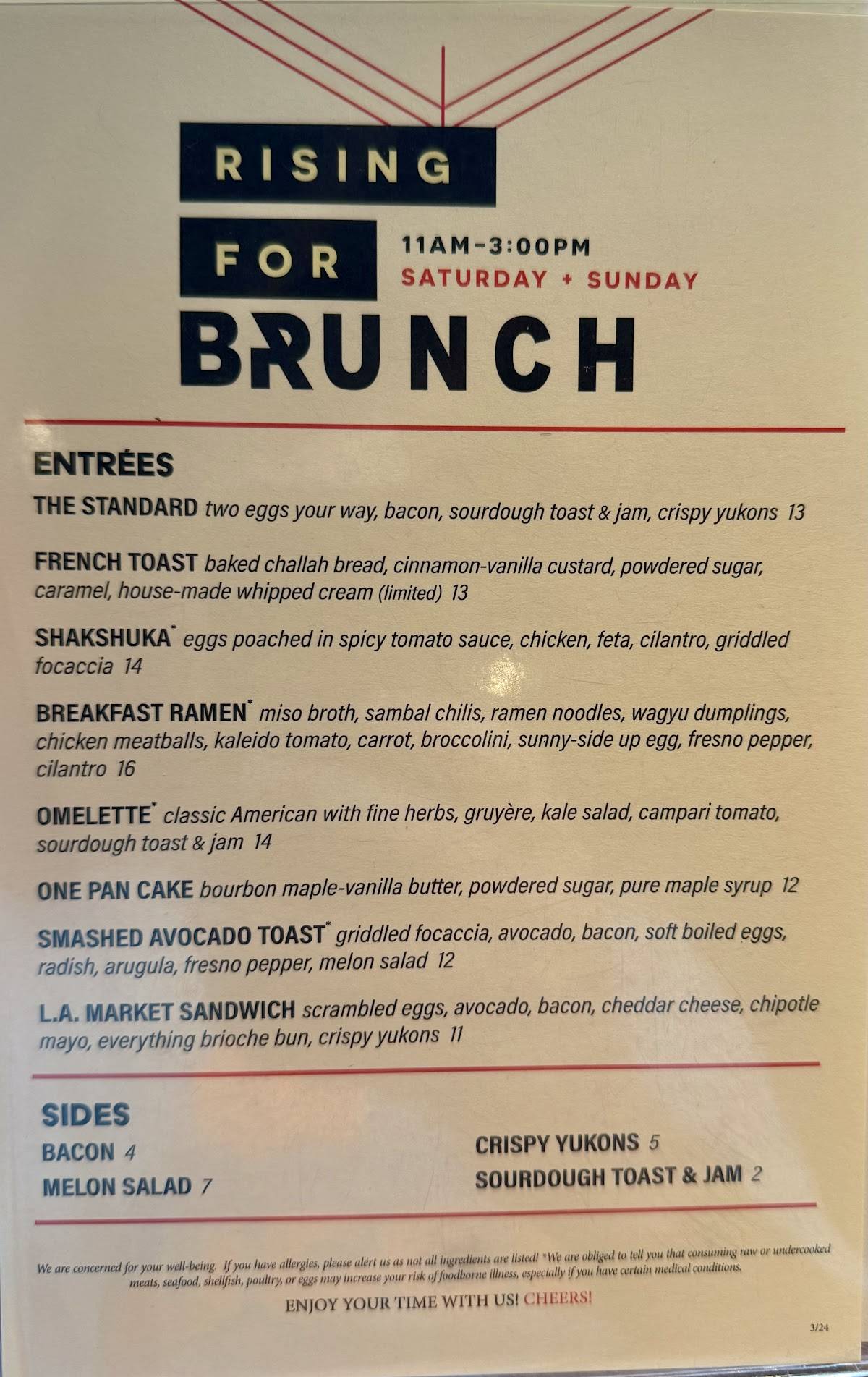 Menu at Jimmy B's Culinary + Krafted restaurant, Oklahoma City