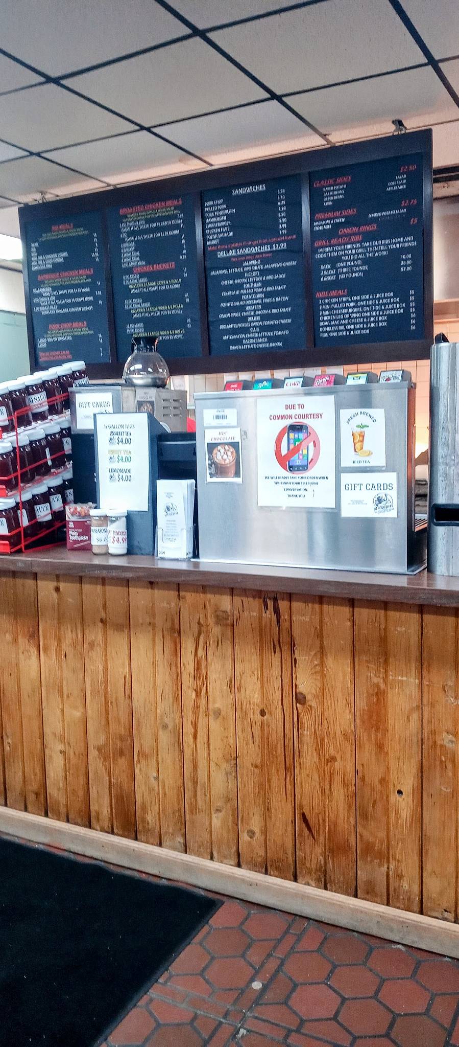 Menu at Old Hickory Bar-B-Q Carryout, Dayton, 241 Woodman Dr