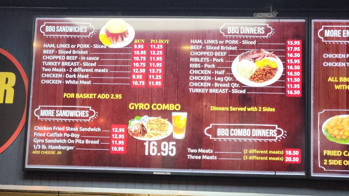 Menu at Old Hickory Inn Barbecue, Missouri City, FM 1092 Rd #400