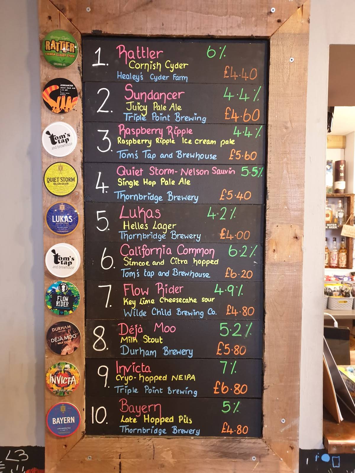 Menu at Old School Taphouse pub & bar, Clowne