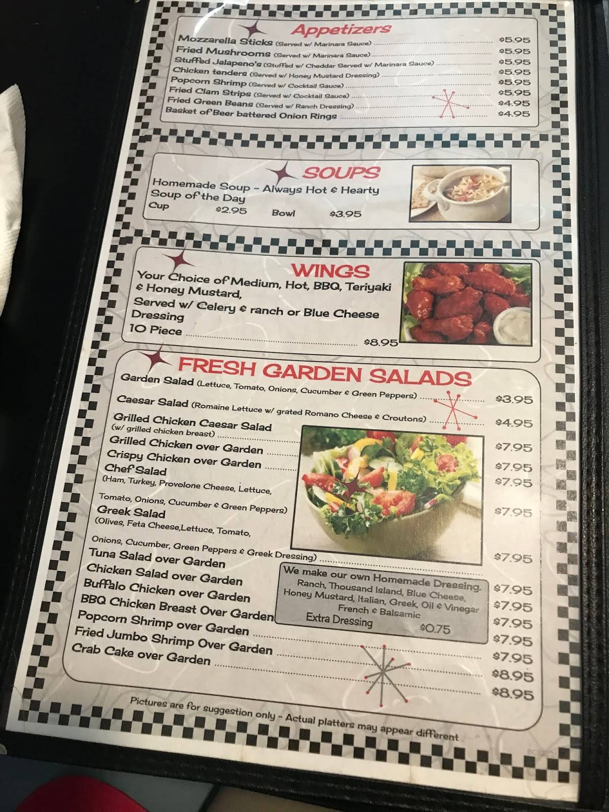 Menu at Old Time Diner restaurant, Leesburg