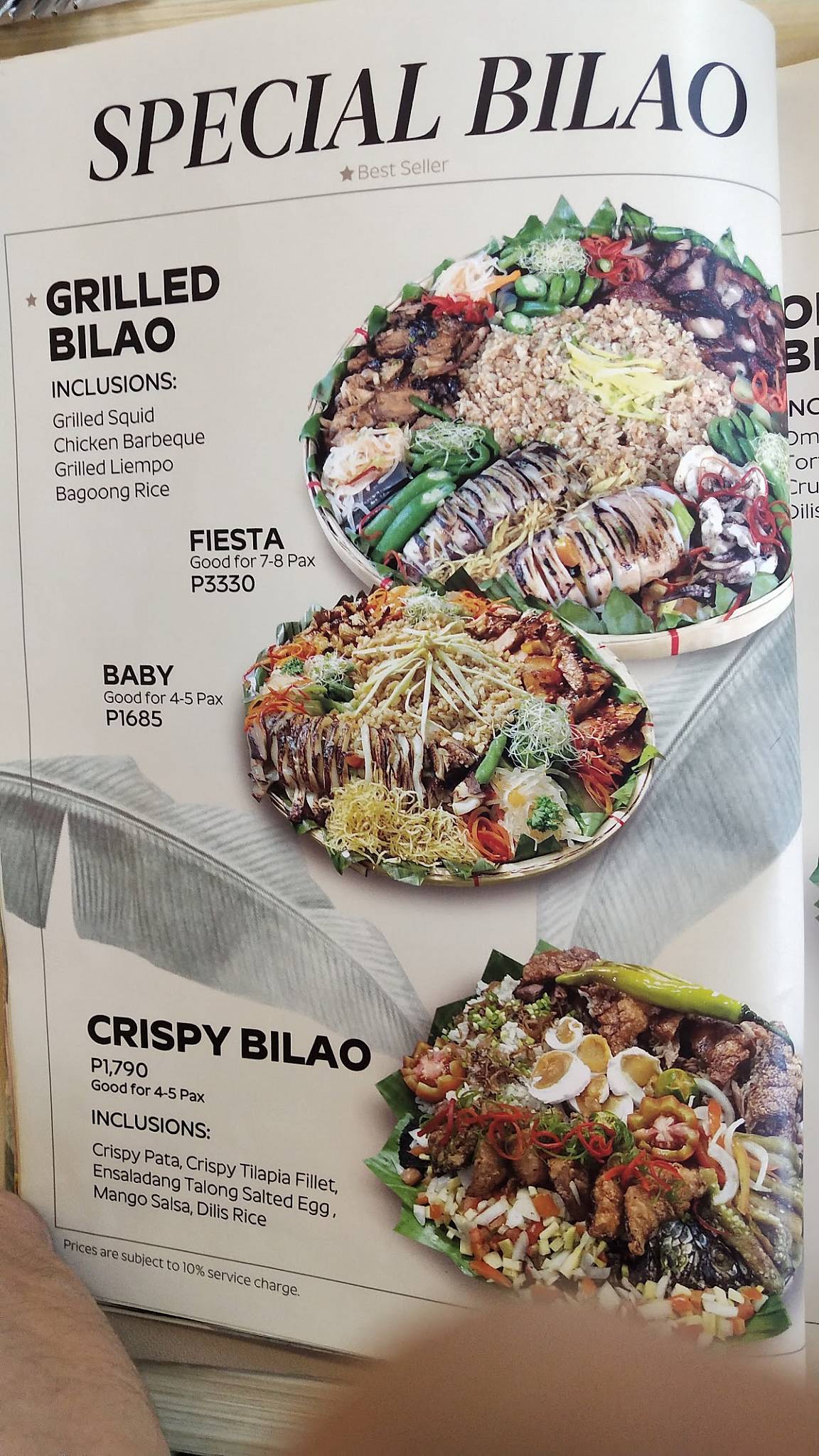 Menu at Ombu Kusina restaurant, Quezon City, 91 - 93