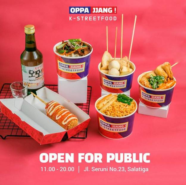 Menu at Oppa Jjang! K-Streetfood restaurant, Salatiga