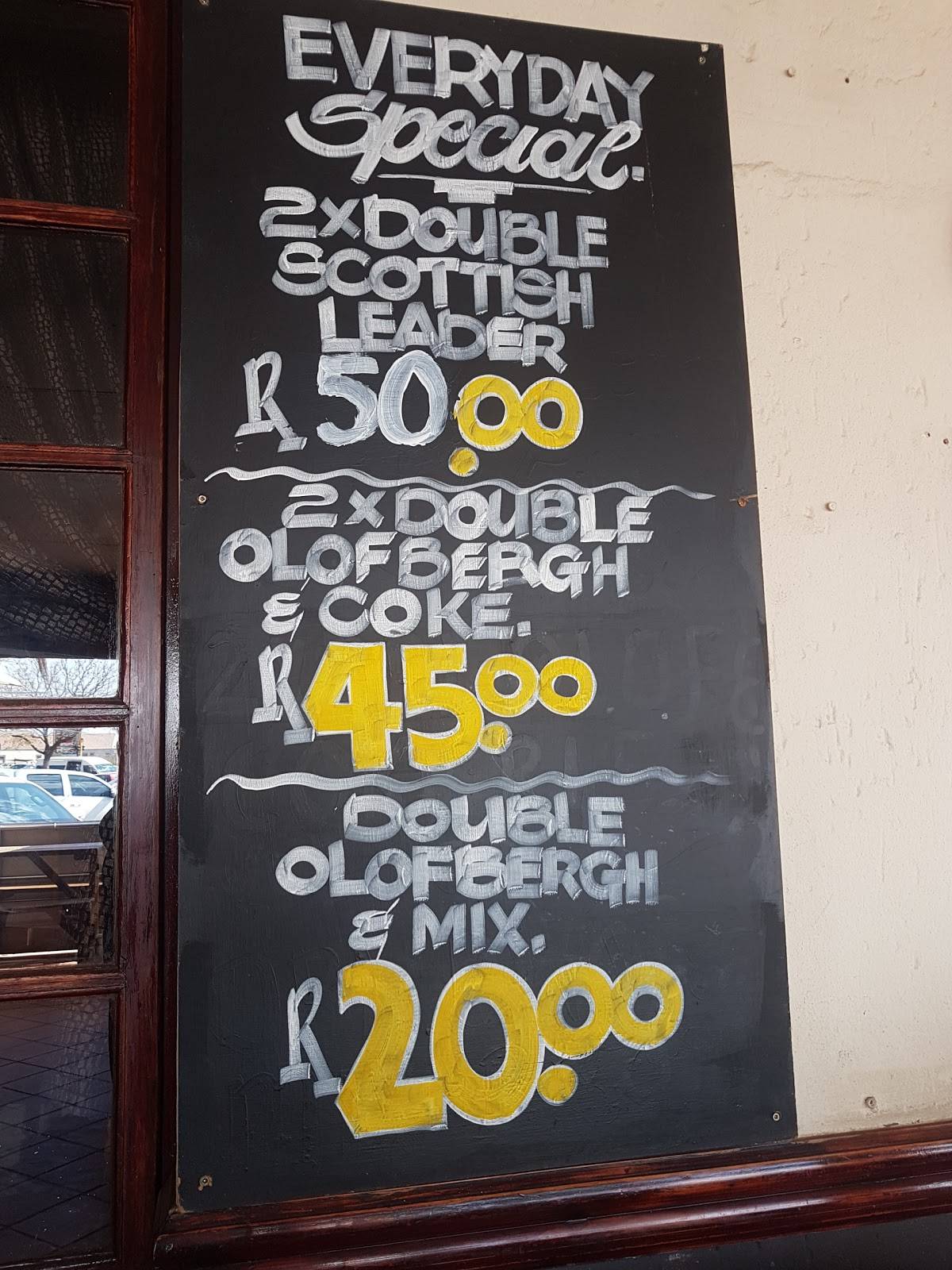 Carta de Oppi Stoep Bar & Braai, Pretoria