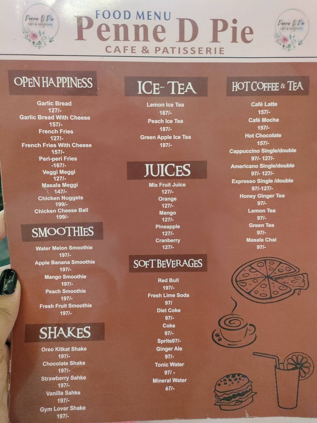 Menu at PENNE D PIE, Dehradun, PENNE D