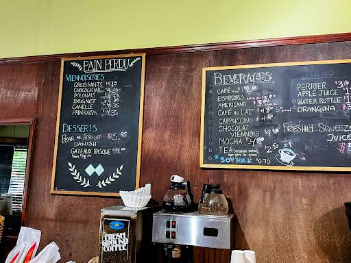 Menu at Pain Perdu cafe, Toronto, 736 St Clair Ave W