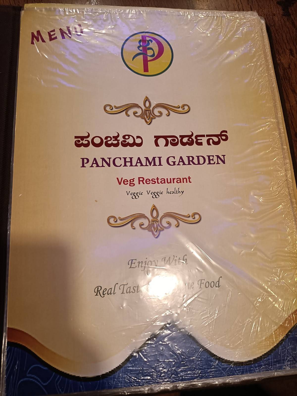 Menu at Panchami Garden, Bengaluru, 182