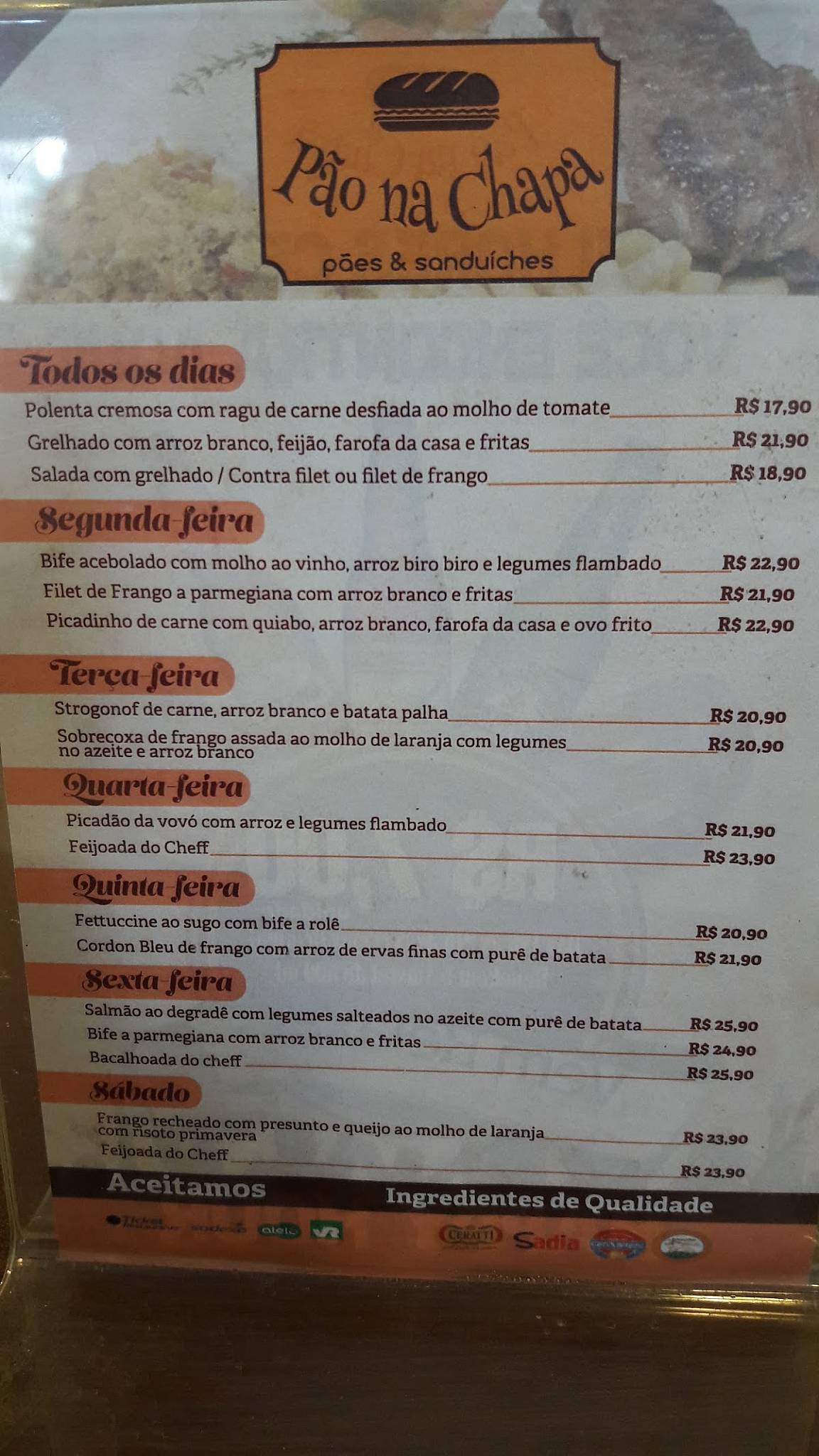 Menu em Pão na Chapa - Café e Restaurante, São Paulo, -001