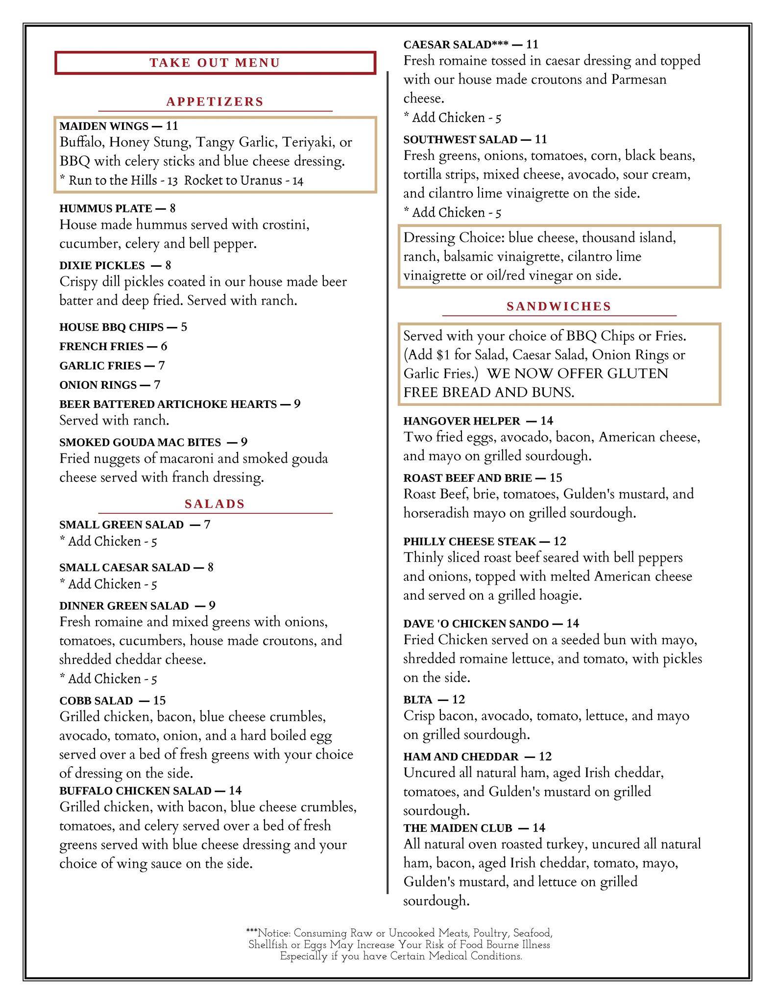 Menu at Parish Publick House Westside Santa Cruz, Santa Cruz