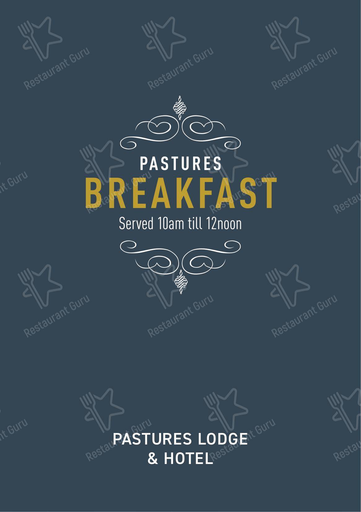 Menu at Pastures Lodge - Mexborough pub & bar, Mexborough, Pastures Lodge