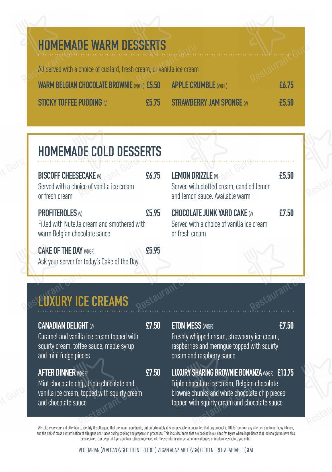 Menu at Pastures Lodge - Mexborough pub & bar, Mexborough, Pastures Lodge