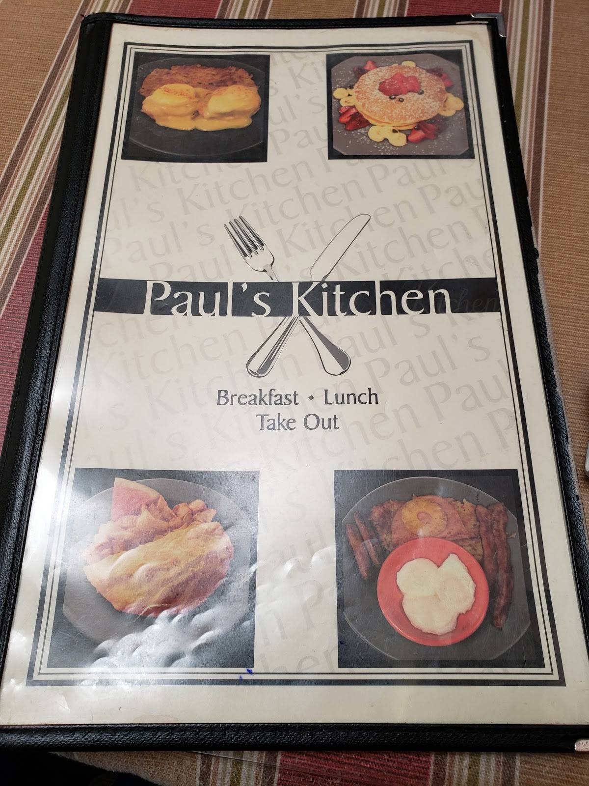 Menu at Paul's Kitchen restaurant, Windsor