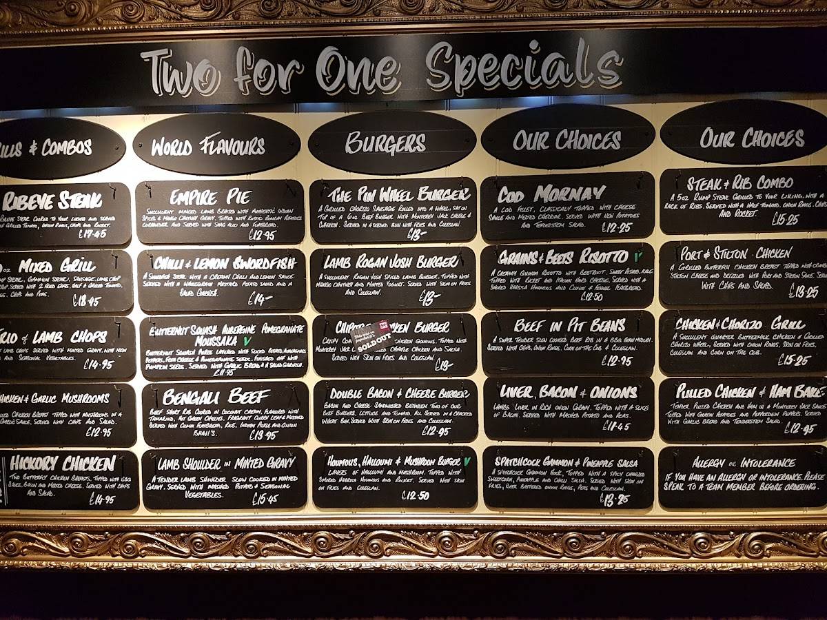 Menu At Pear Tree Pub And Bar Grimsby