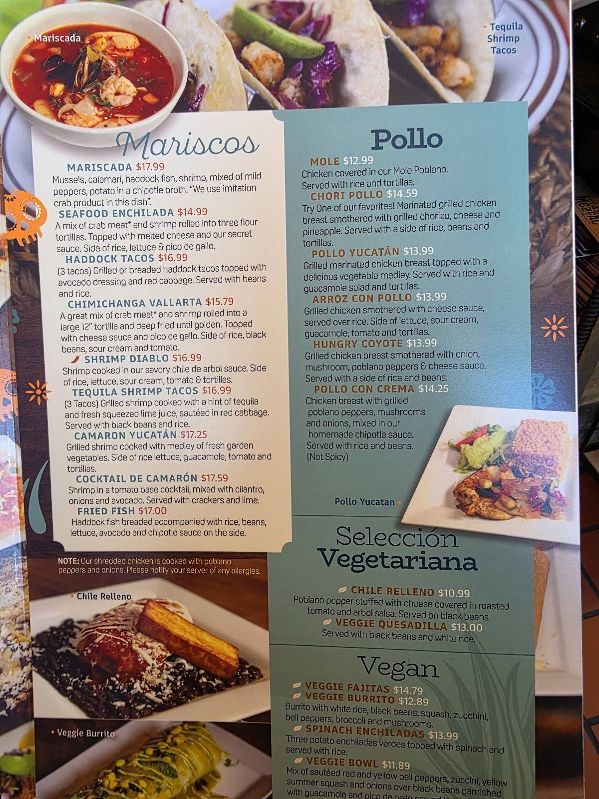 Menu at Casa Mezcal Reserva restaurant, Penn Yan