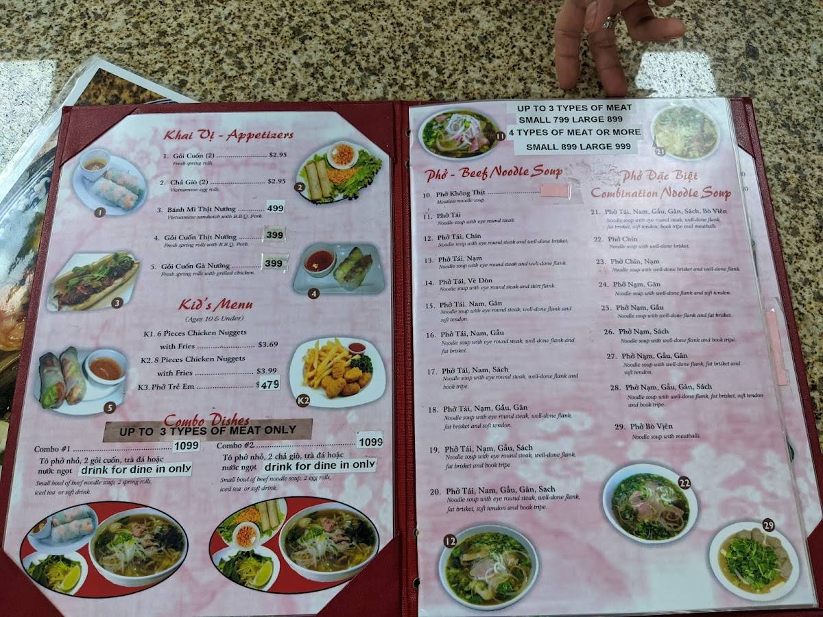 Menu at Pho 21 restaurant, Houston, Fuqua St Suite 110