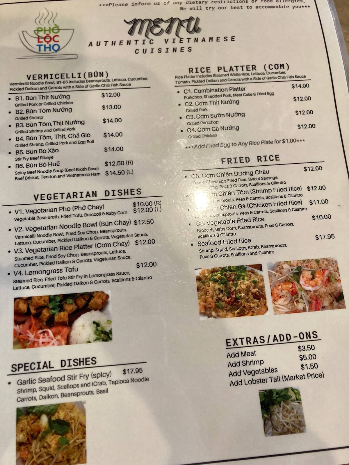 Menu at Dalat Town PHO - SANDWICH & MORE restaurant, Lakeland