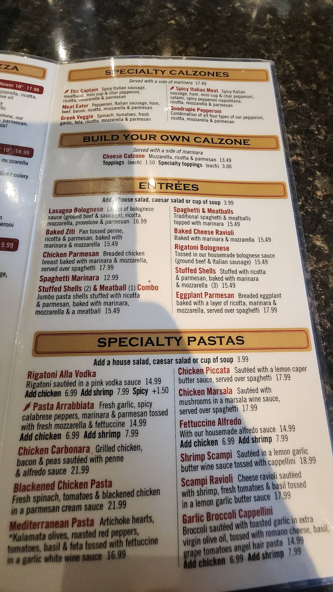 Menu at Piesanos Stone Fired Pizza - 42nd St pizzeria, Ocala, SW 42nd St