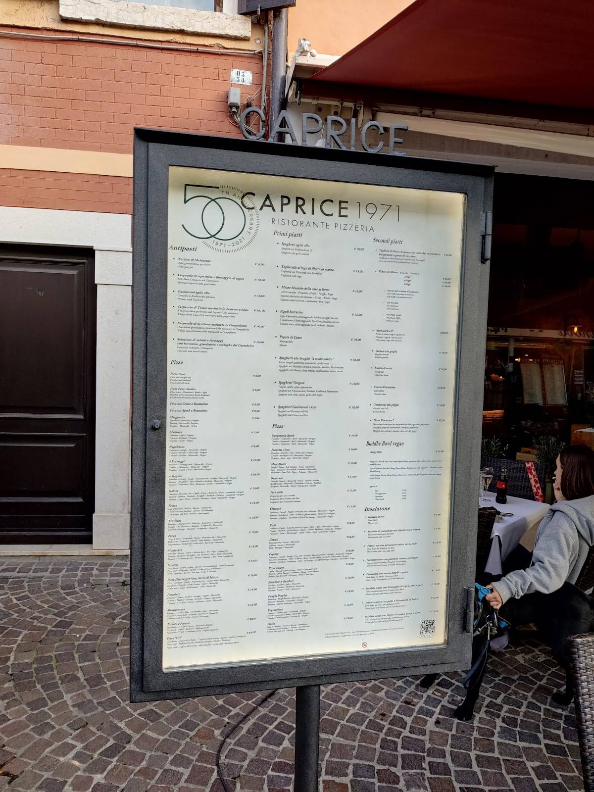Speisekarte von Caprice 1971 restaurant, Bardolino, Via Goffredo Mameli